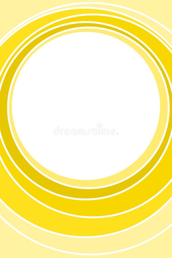 Yellow Sun Circles Frame Border Stock Illustration - Illustration of ...