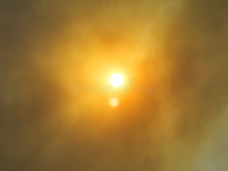 The Sun is Covered with Smoke Stock Photo - Image of eerie, fire: 204411898