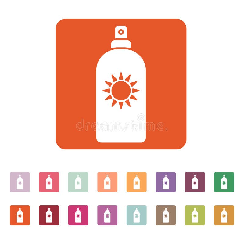 The Sun Cream Icon. Sunscreen Symbol Stock Vector - Illustration of ...