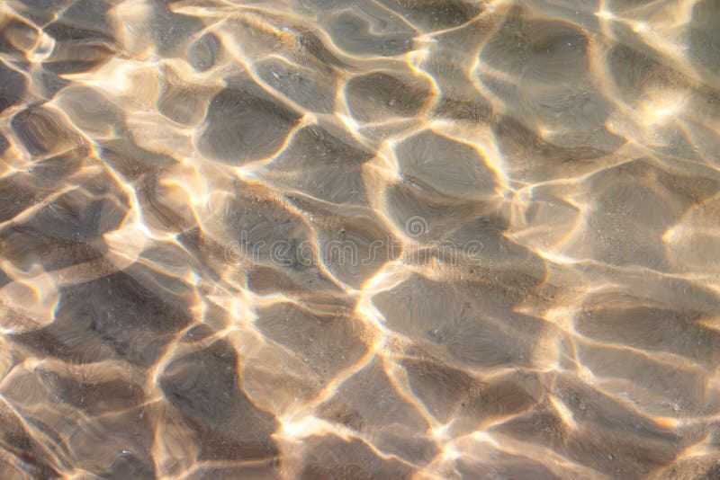 Shallow Water Ripple on Beach Bottom Golden Sand Texture Stock Image ...