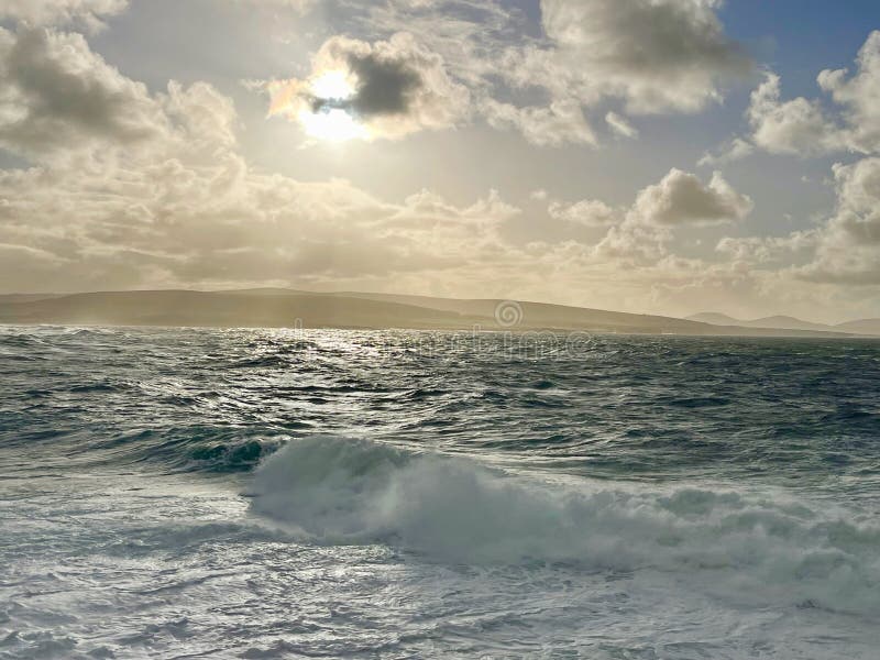 Sun Dancing on the Waves at Downpatrick Head, County Mayo, Ireland ...