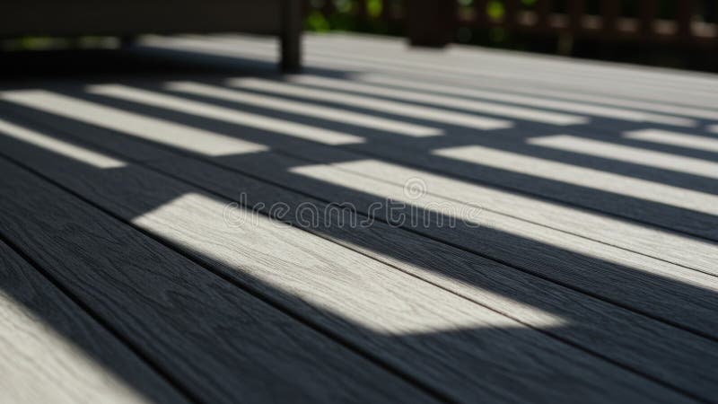 Sun-Dappled Deck stock illustration. Illustration of wood - 371261916