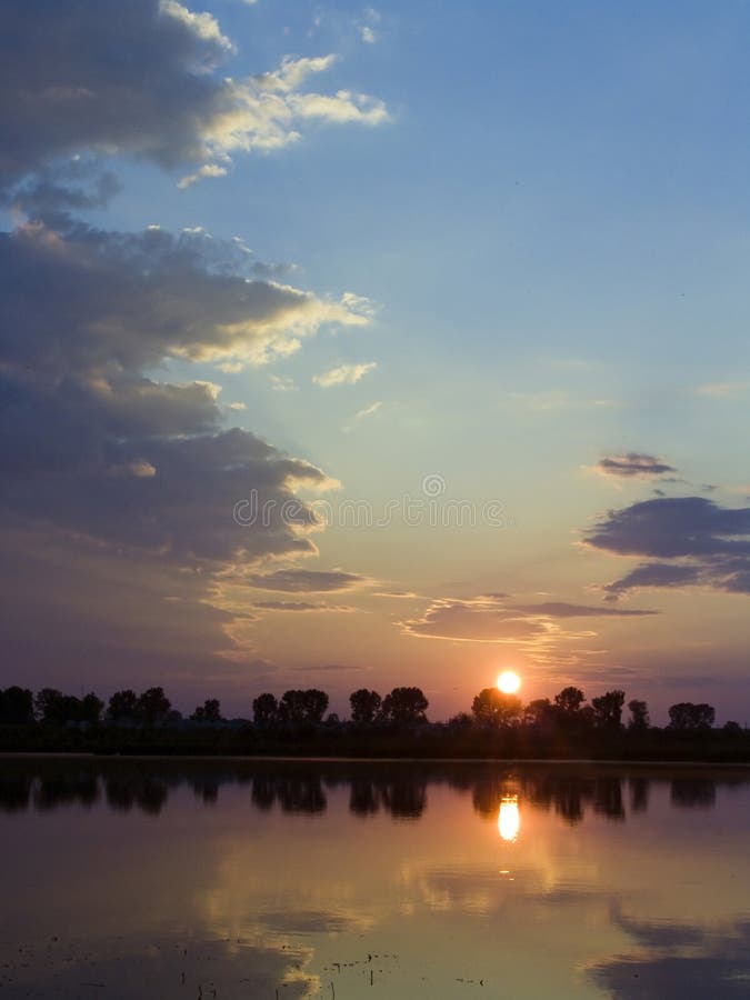 Sun dawn stock photo. Image of morning, blue, water, beam - 14645672