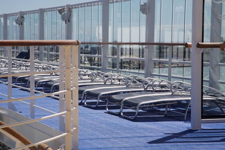 Sun Deck on a Cruise Ship stock image. Image of outdoors - 1801201