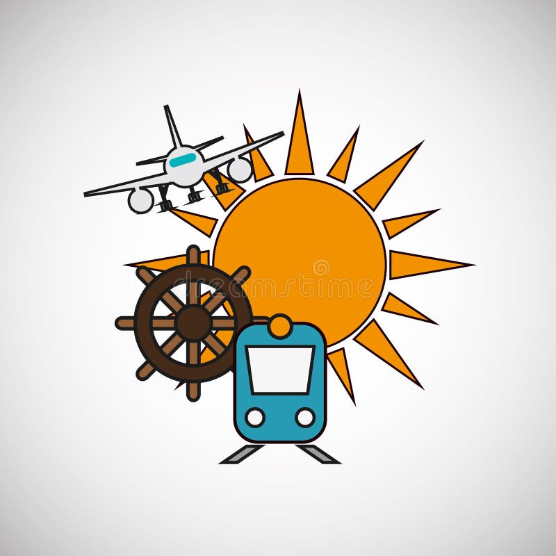 Sun Design, Flat Illustration Stock Vector - Illustration of summer ...