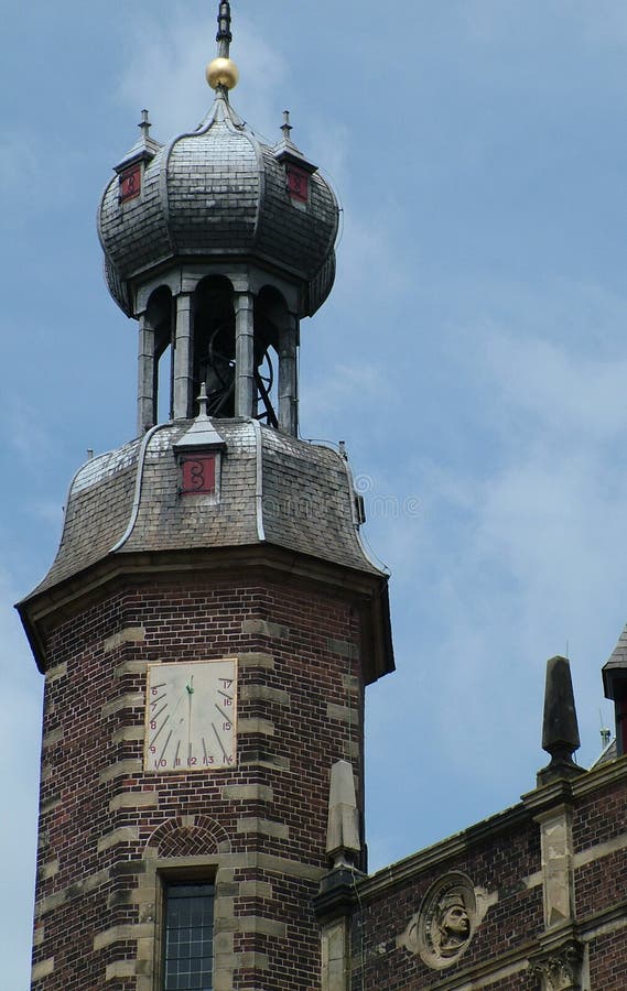 Sun-dial Clock tower stock photo. Image of germany, clock - 1533192