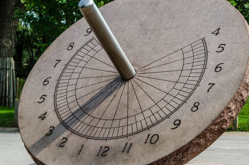 Sundial clock stock image. Image of shadow, astronomy - 15895747