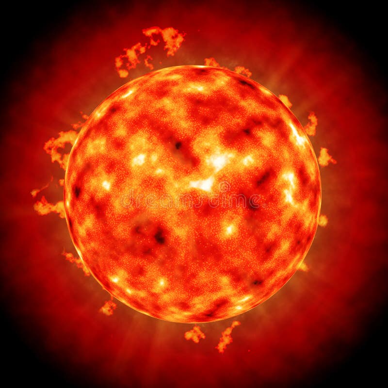 Mancha Solar Y Actividad De La Flama Solar Foto de archivo - Imagen de ...