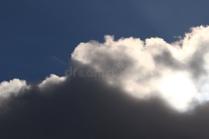 Sun Disk Behind Backlit Clouds Stock Image - Image of meteorology, dawn ...