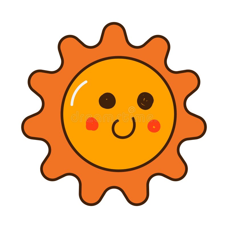 Sun Doodle Summer Sun Design Element Stock Vector - Illustration of ...