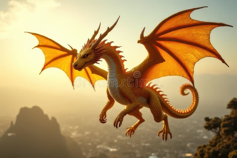 Sun Dragon Illumination stock illustration. Illustration of shimmering ...