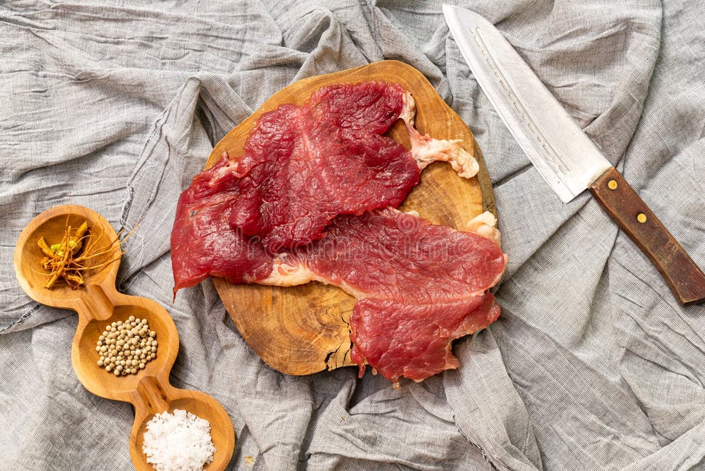 Sun dried beef stock photo. Image of marinated, meat - 182668328