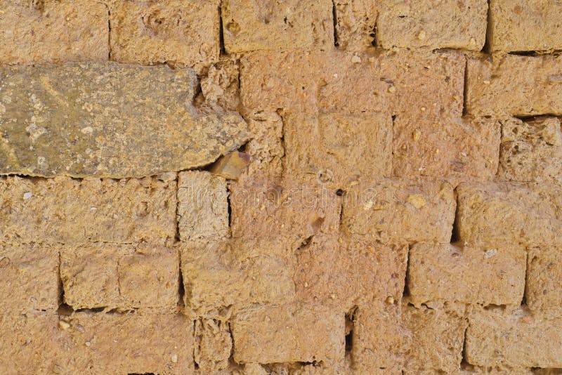 Sun Dried Brick of Adobe Buildings in the Desert Stock Photo - Image of ...