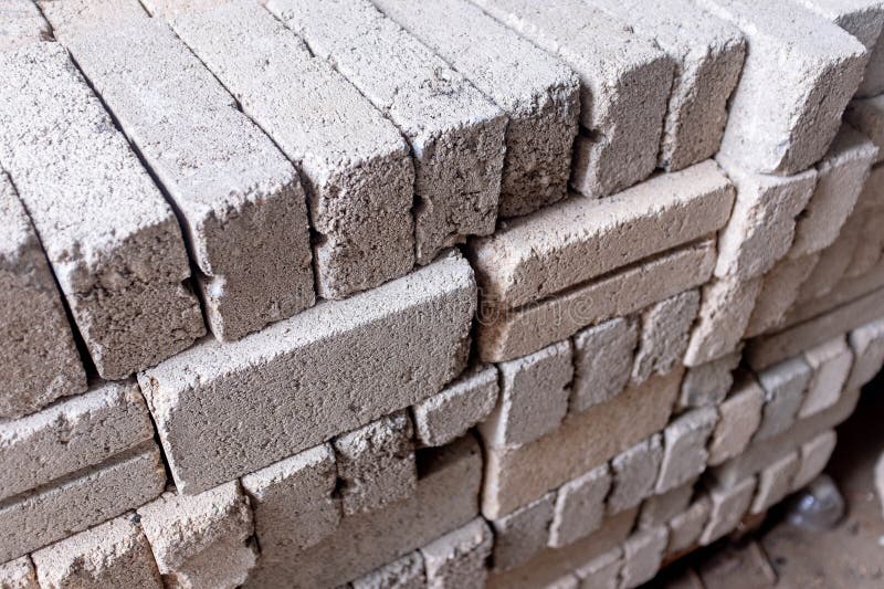 Sun Dried Clay or Mud Bricks Scattered at a Work Site in Malaysia Stock ...