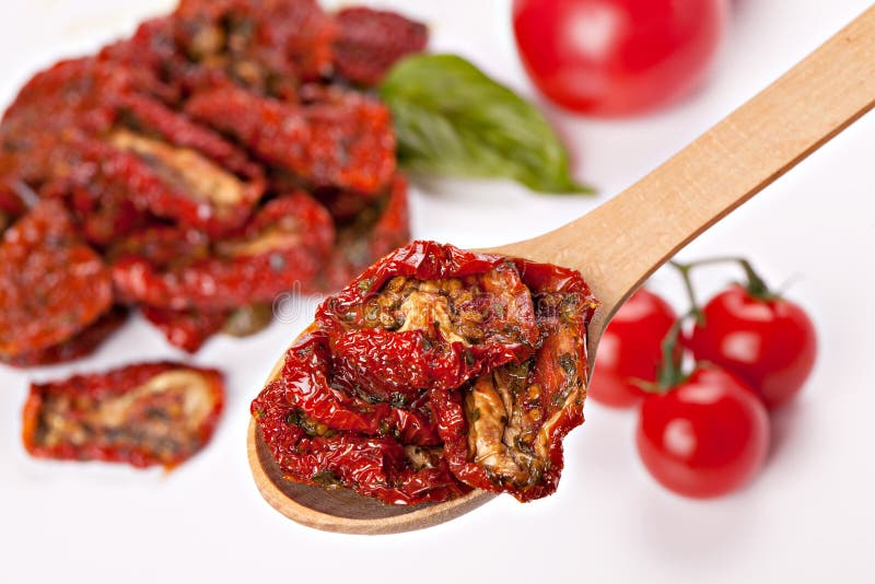 Sun Dried and Fresh Tomatoes Stock Image - Image of slice, gourmet ...