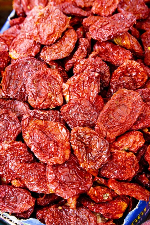 Sun dried tomatoes stock photo. Image of ingredients - 18728274