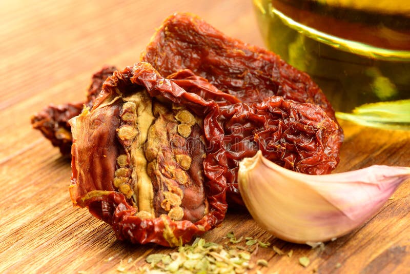 Sun dried tomatoes stock image. Image of gourmet, healthy - 28646161