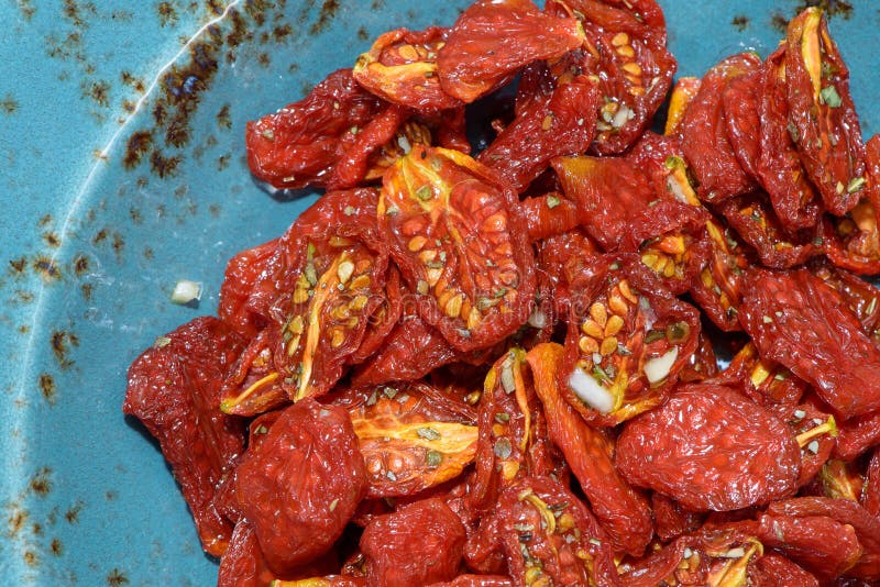 Sun-dried tomatoes stock photo. Image of texture, health - 100779926