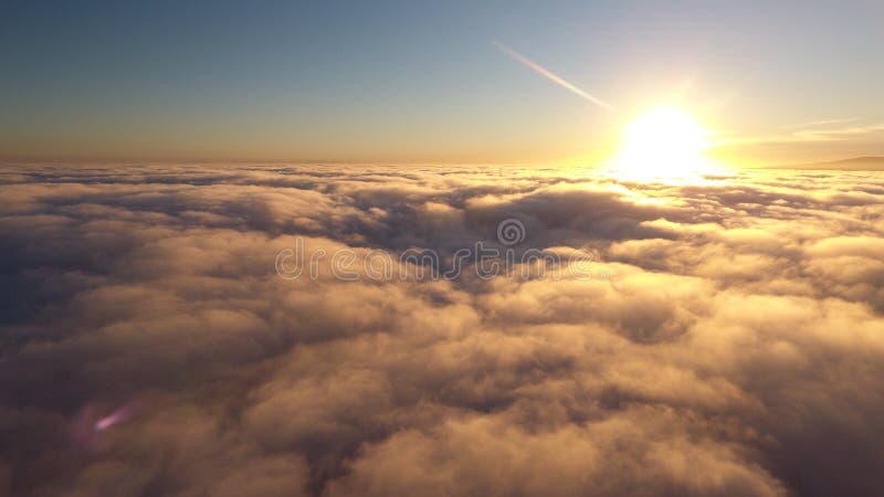 Sun Dropping Below Clouds stock photo. Image of clouds - 104889744