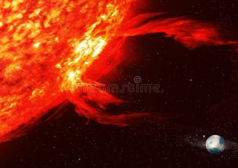 Sun and earth stock photo. Image of ocean, science, sunlight - 20359122