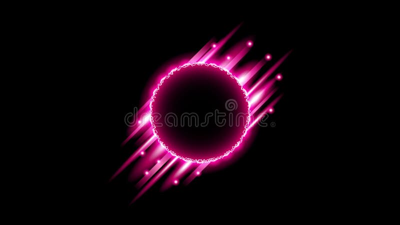 Sun Eclipse Color Fire Dark Background Vector Moon Design Style Space ...