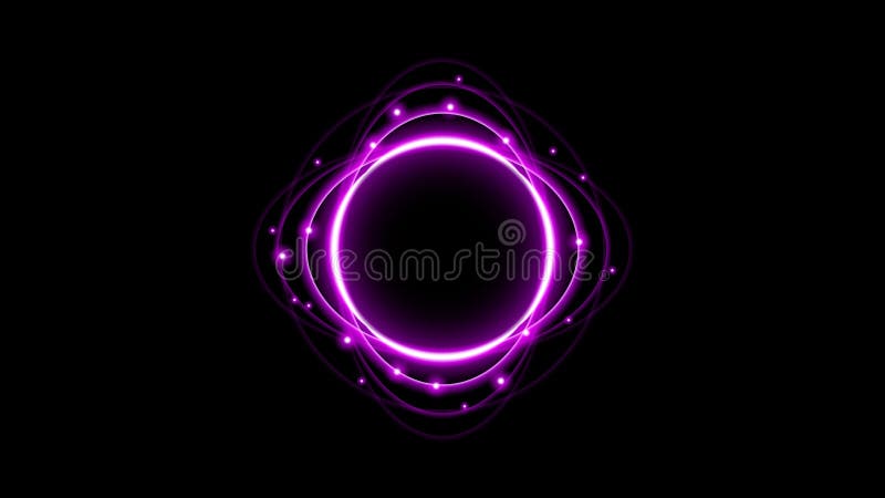 Sun Eclipse Purple Color Fire Dark Background Vector Moon Design Style ...