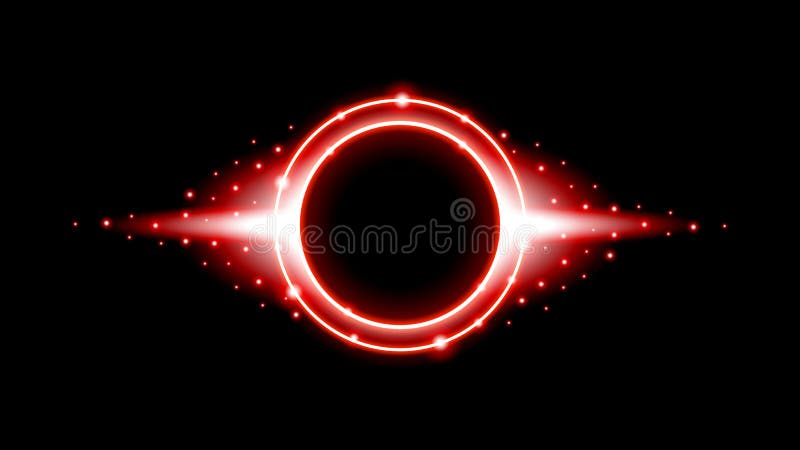 Sun Eclipse Color Fire Dark Background Vector Moon Design Style Space ...
