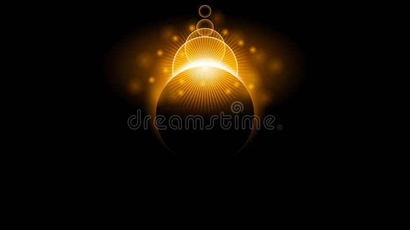 Sun Eclipse Fire Dark Background Vector Moon Design Space Science Glow ...