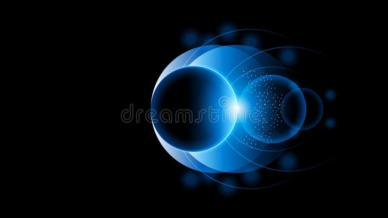 Sun Eclipse Fire Dark Background Vector Moon Design Space Science Glow ...
