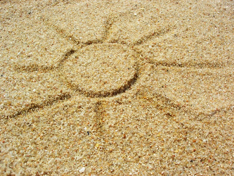 Sun en la arena foto de archivo. Imagen de aislado, patio - 2297826