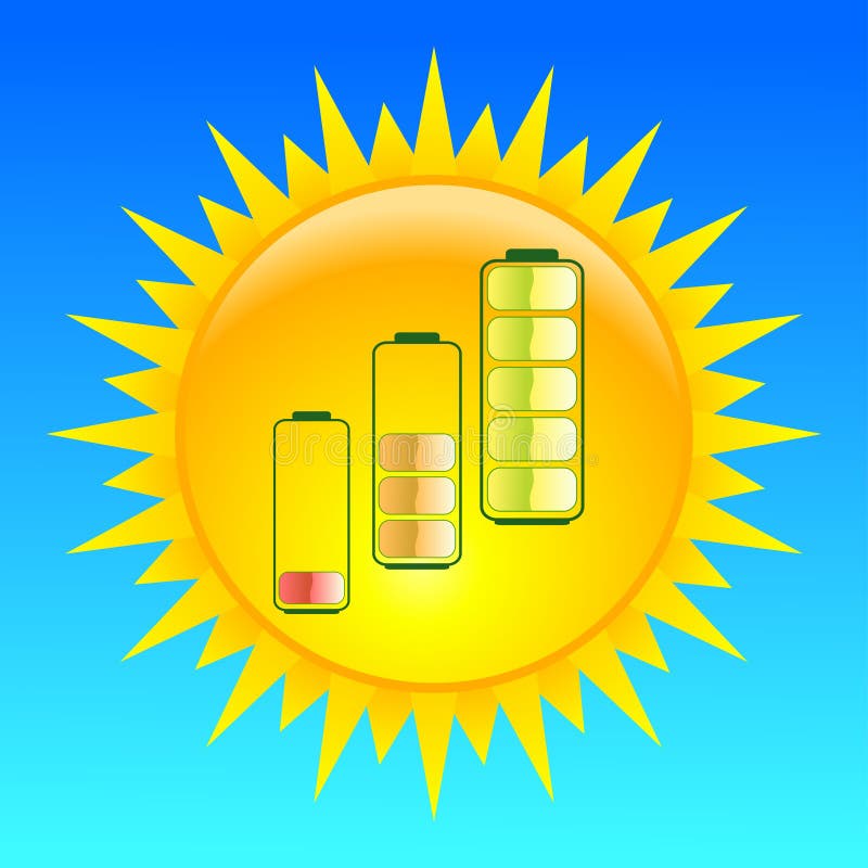Sun Energy stock vector. Illustration of energy, beautiful - 10283626