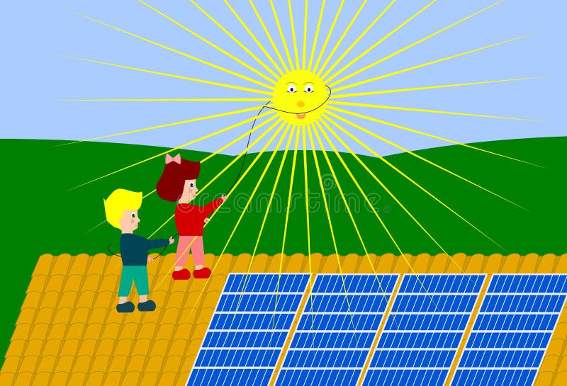 Sun energy stock illustration. Illustration of discover - 4879608