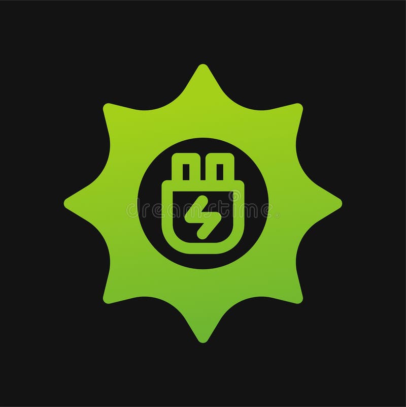 Sun Energy and Charge Icon Glyph Color, Free Energy and Green Energy ...