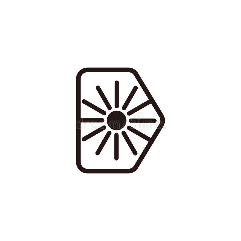 Sun Energy Letter D Solar Red Power Symbol Vector Stock Vector ...