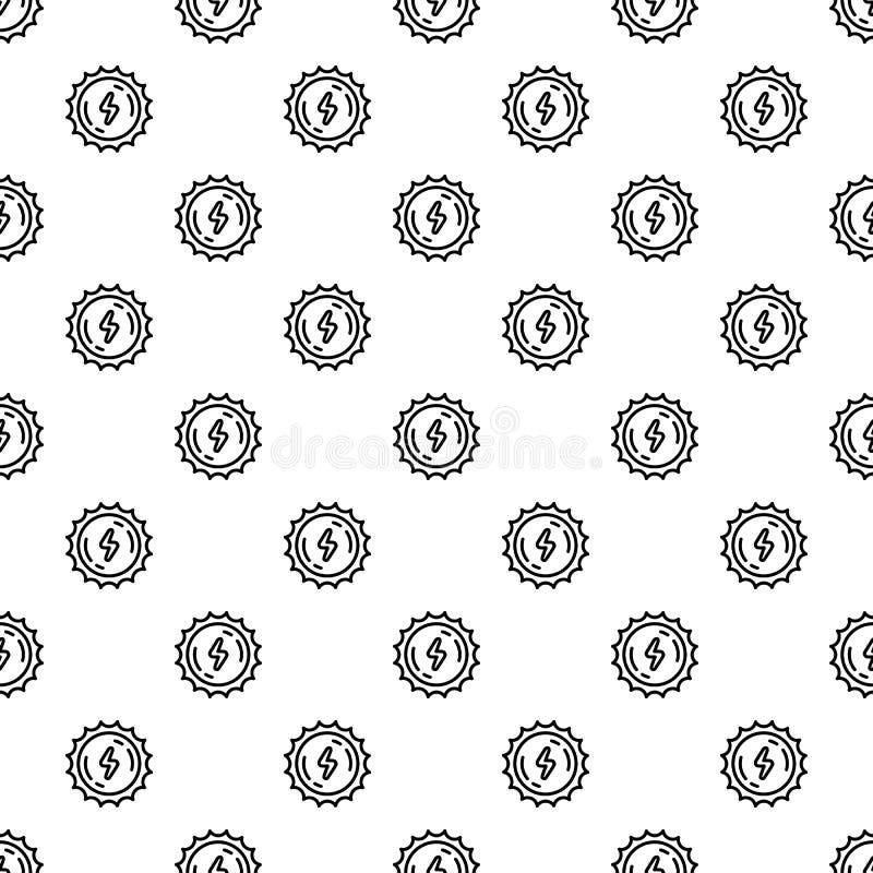 Sun Energy Pattern Seamless Vector Stock Vector - Illustration of ...