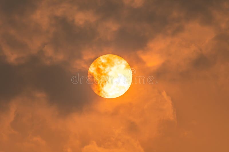 The sun in the evening stock image. Image of nature - 275180559