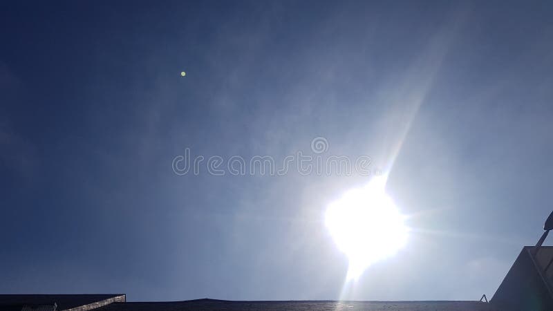 Sun Expanding on a Beautiful Day Sunny Stock Image - Image of beautiful ...