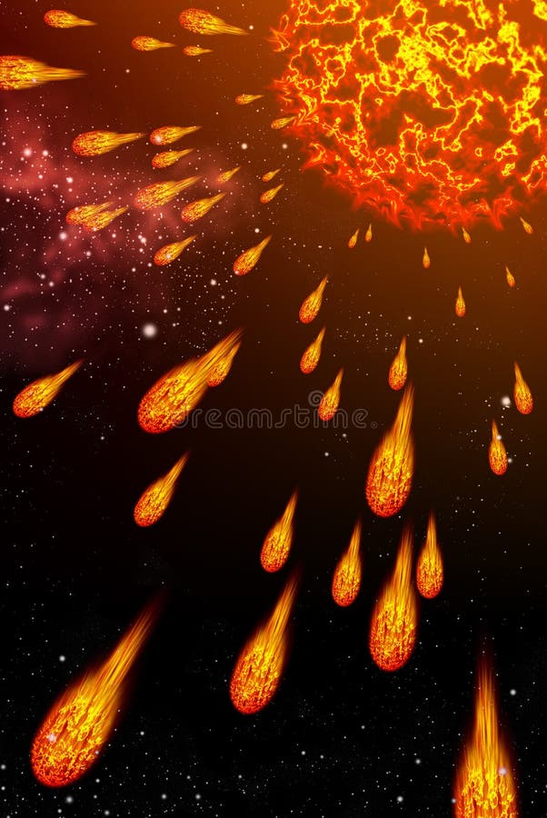 Sun Explode The Comet Stock Photo - Image: 22357740