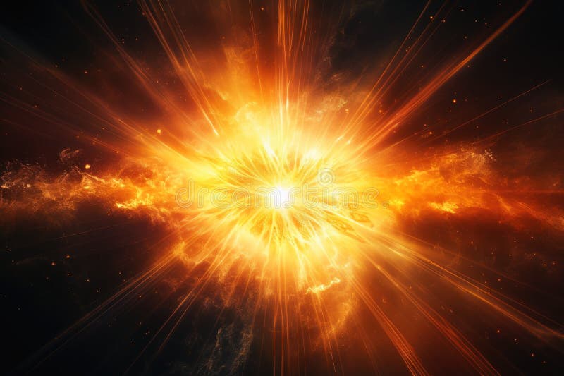 A Sun Exploding in a Colorful Super Nova Stock Illustration ...