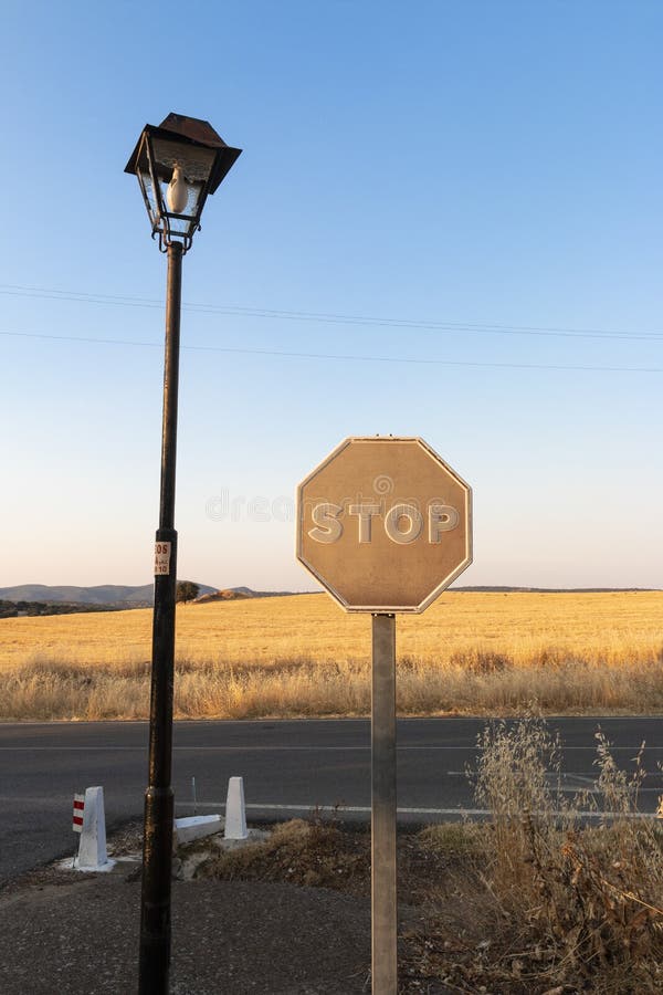 Faded Stop Sign stock image. Image of paint, exterior - 230219665