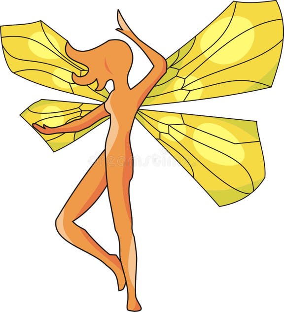 Sun fairy 1 stock vector. Illustration of love, yellow - 6997870