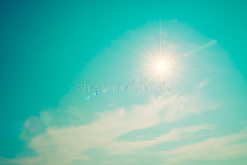 Sun flare stock photo. Image of clouds, vintage, outdoor - 52644936
