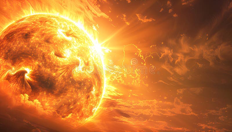 Sun Flash, Solar Energy Burn Stock Illustration - Illustration of ...