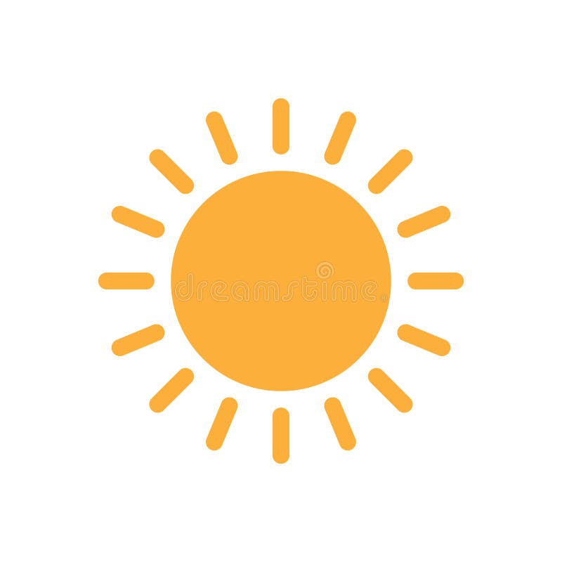 Sun Flat Icon Vector. Summer Pictogram. Sunlight Symbol Stock Vector ...