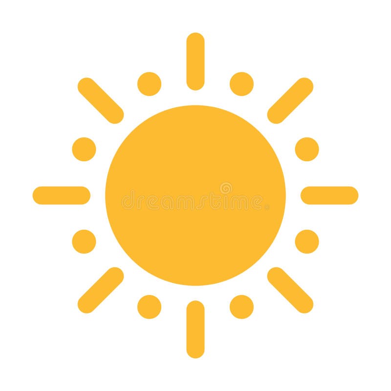 Sun Flat Icon Vector. Summer Pictogram. Sunlight Symbol Stock Vector ...