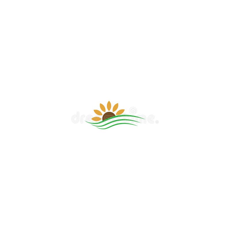 Sun Flower Logo Icon Concept Stock Vector - Illustration of icon, green ...