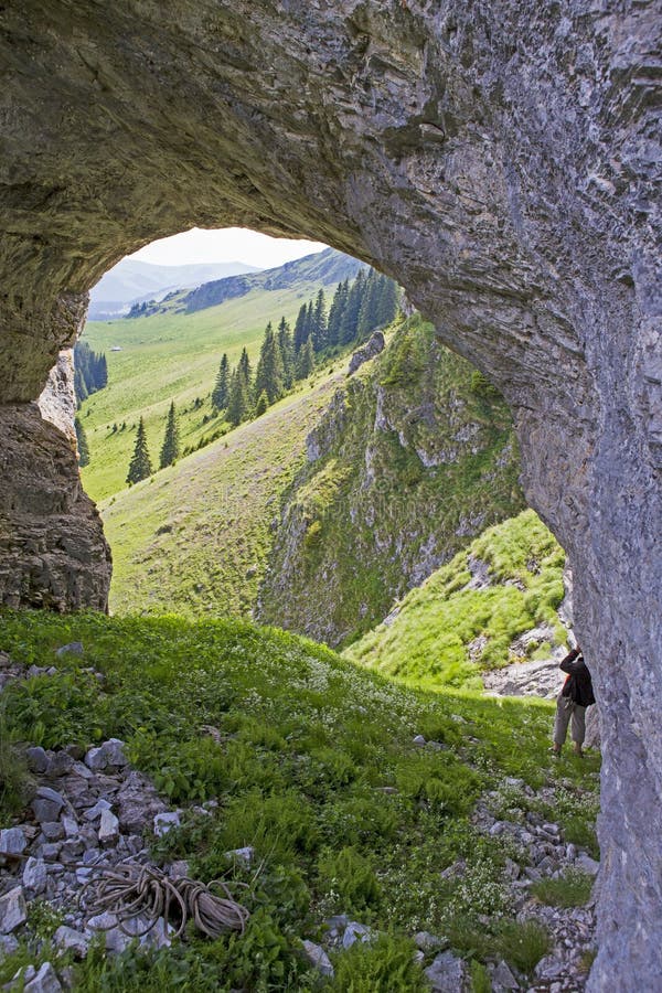 The Sun Gate Landmark of Lotru Mountains Stock Image - Image of ...