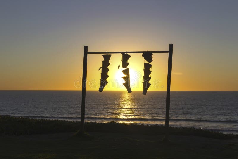 Sun Gate Pacific Ocean Horizon Scenic California Sunset Stock Image ...