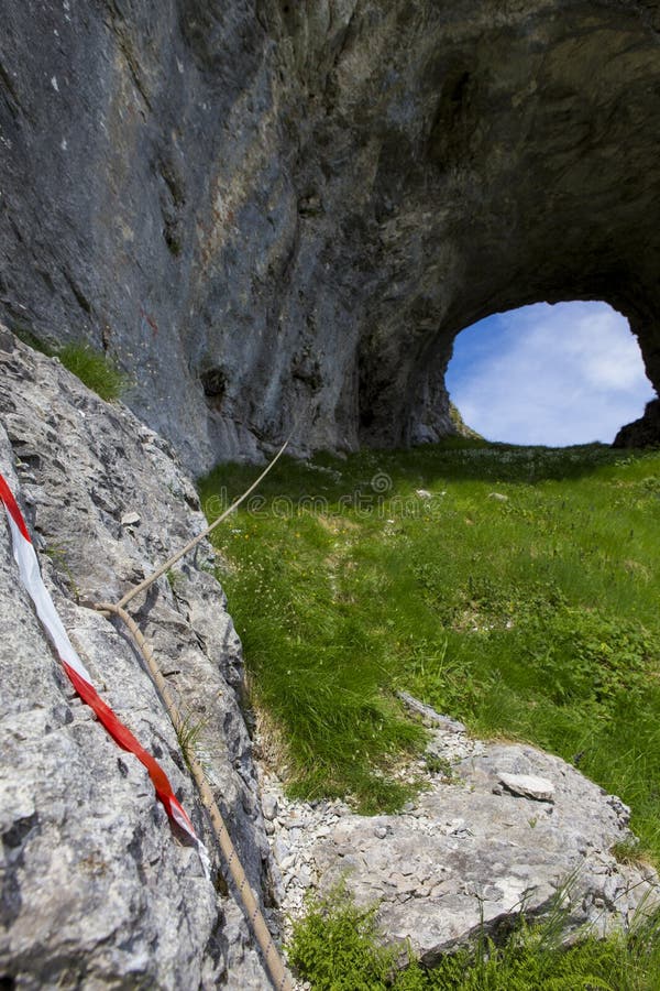 The Sun Gate Landmark of Lotru Mountains Stock Photo - Image of ...
