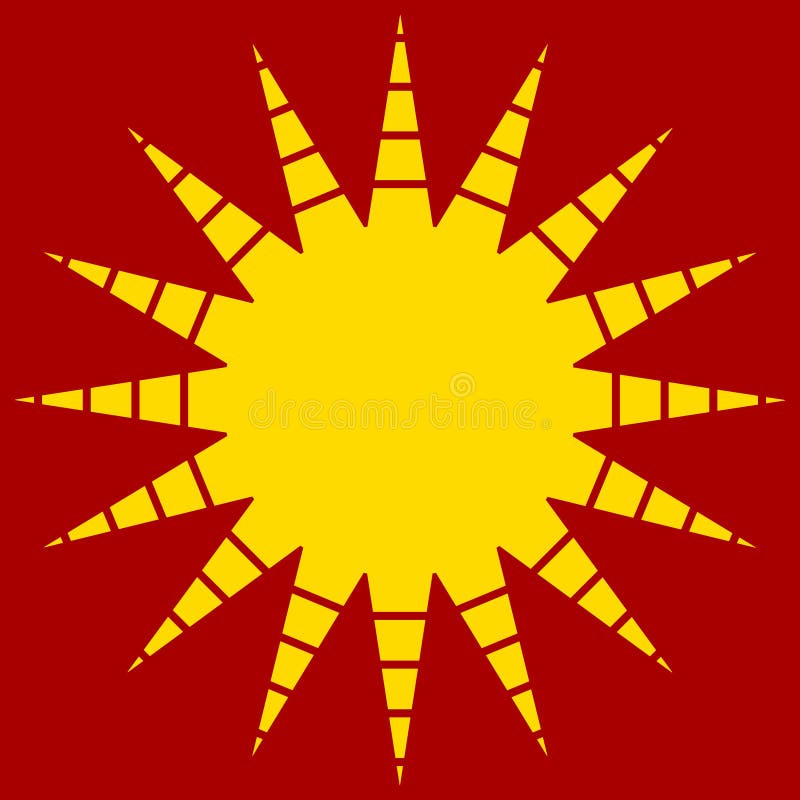 Sun geometric element stock vector. Illustration of symbol - 260194183